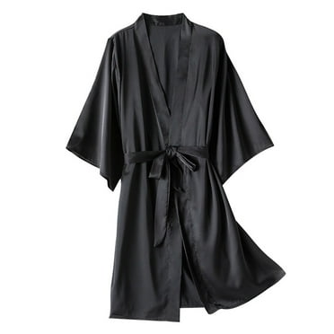 Elegant Long Floral Silk Kimono Womens Robe, Sizes 2 to 18, Brides and ...