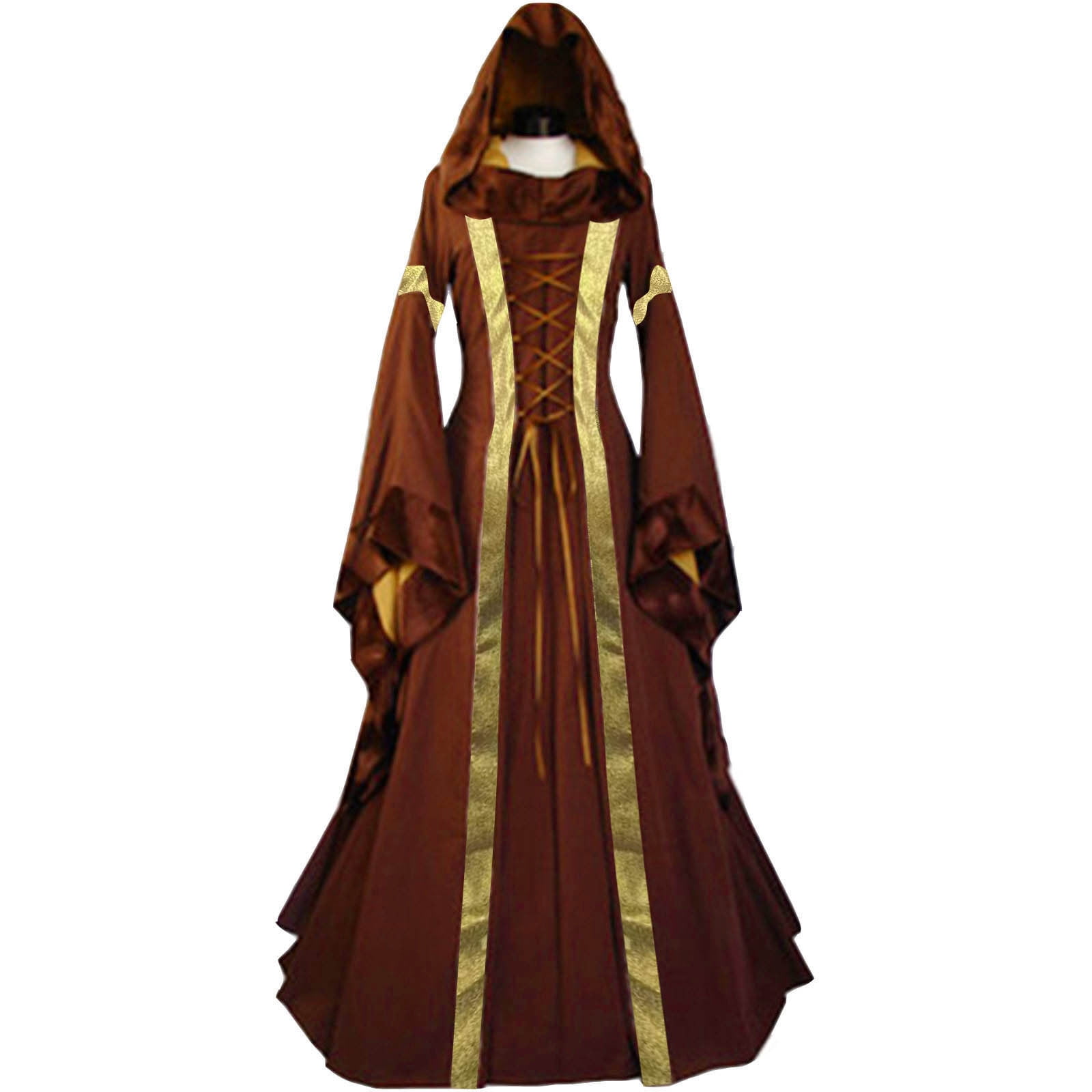 qolati Womens Medieval Renaissance Dresses Halloween Victorians Vintage ...