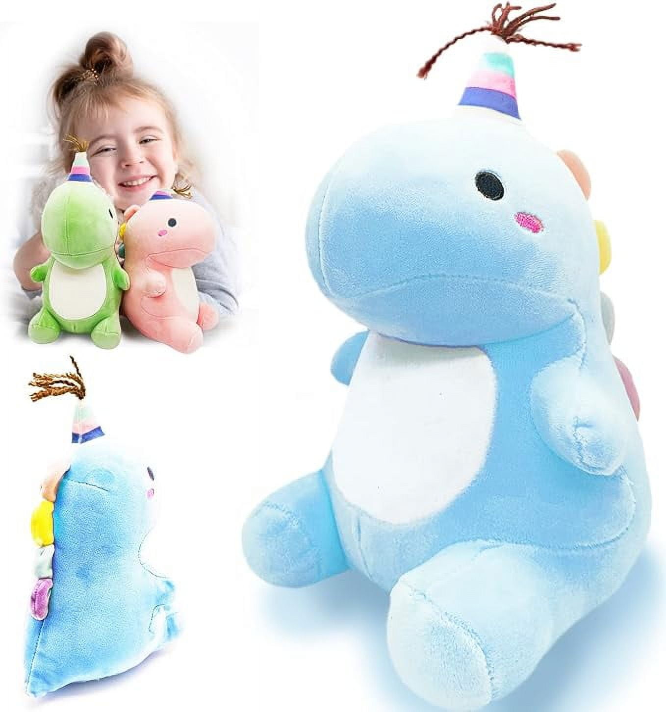 qovvey Cute Dinosaur Toy for 3 Year Old Boys, Soft Plushies Pillow Cute ...