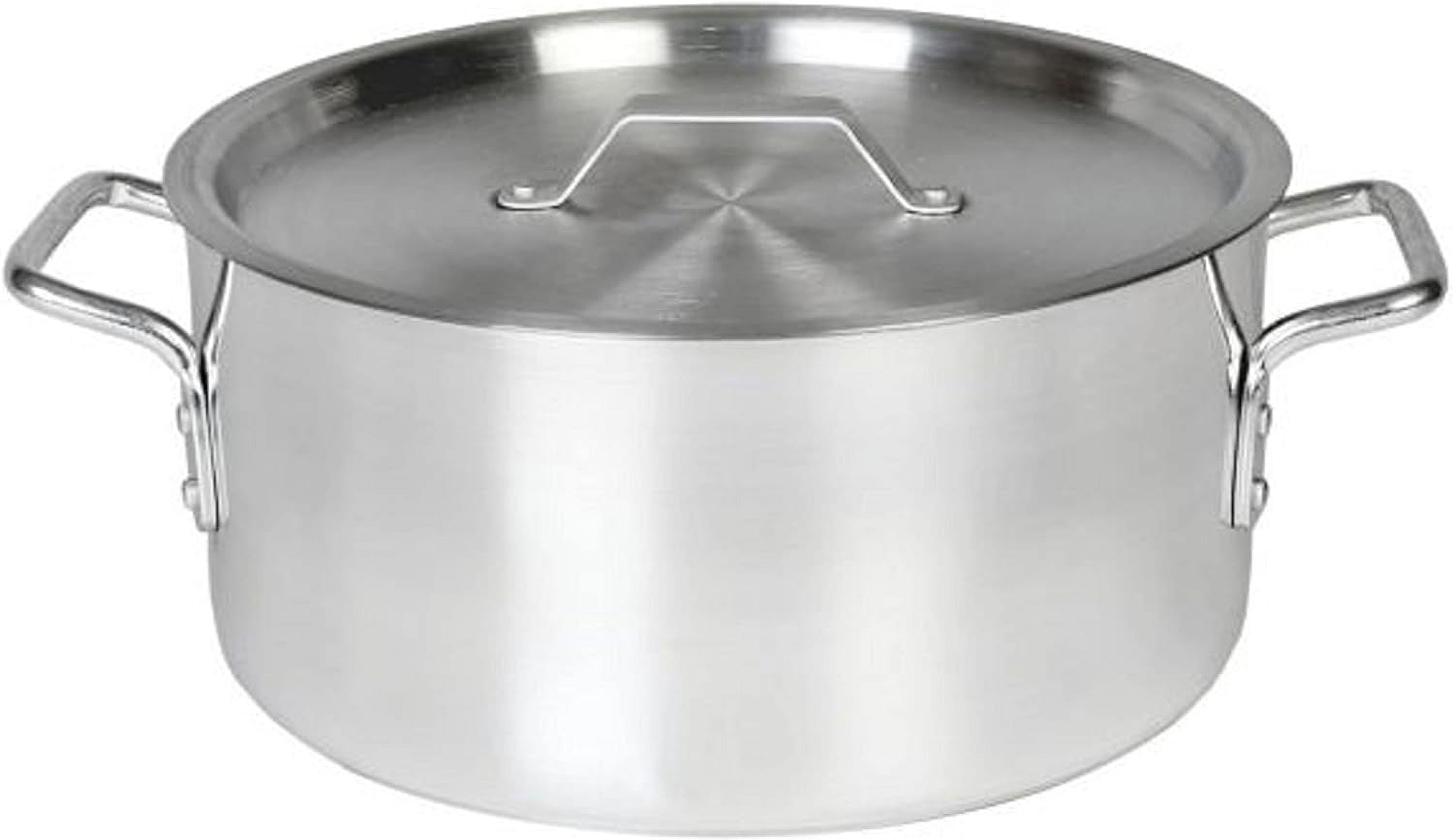 Qt. Aluminum Brazier With Cover- Heavy Weight Braiser Pan Perfect ...