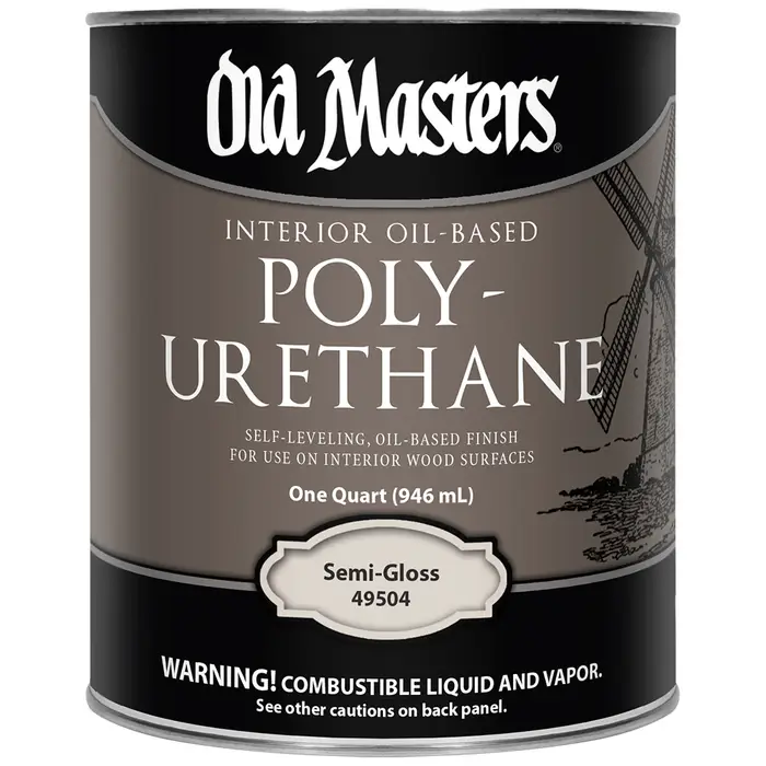qt Old Masters 49504 Clear Polyurethane Oil-Based Interior Finish, Semi ...