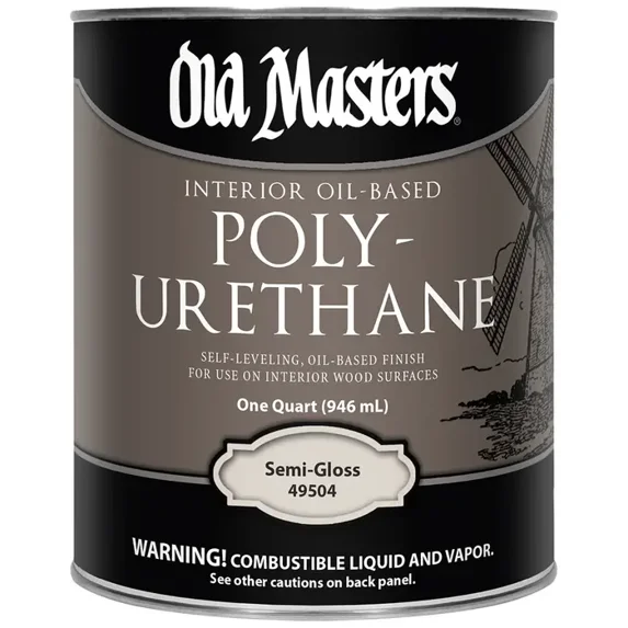 qt Old Masters 49504 Clear Polyurethane Oil-Based Interior Finish, Semi ...