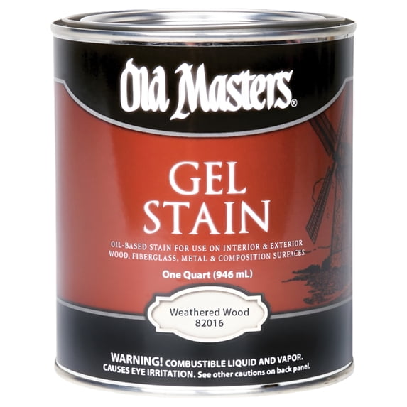 Old Masters Exterior Finish, 1 qt Semi-Transparent Oil-Based Alkyd Gel ...