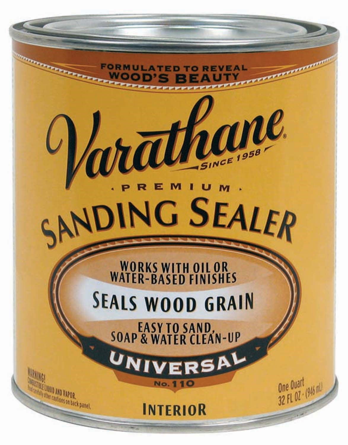 Rust-Oleum Varathane Clear Acrylic Sanding Sealer, 1 Quart, Easy ...