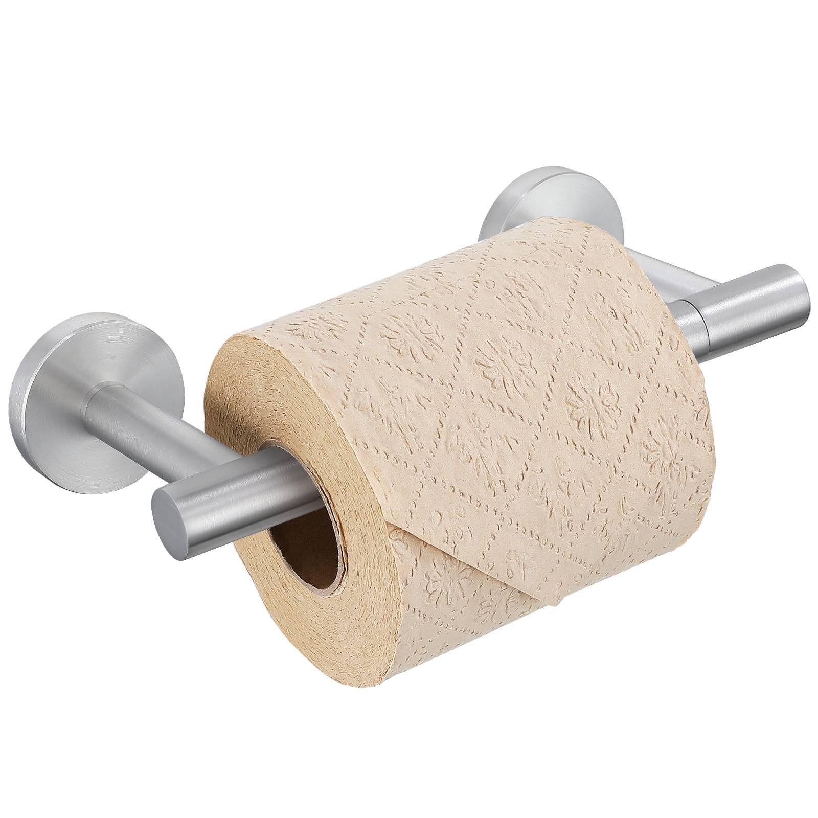 qtess Brushed Gold Toilet Paper Holder Wall Mount, Double Base Large ...