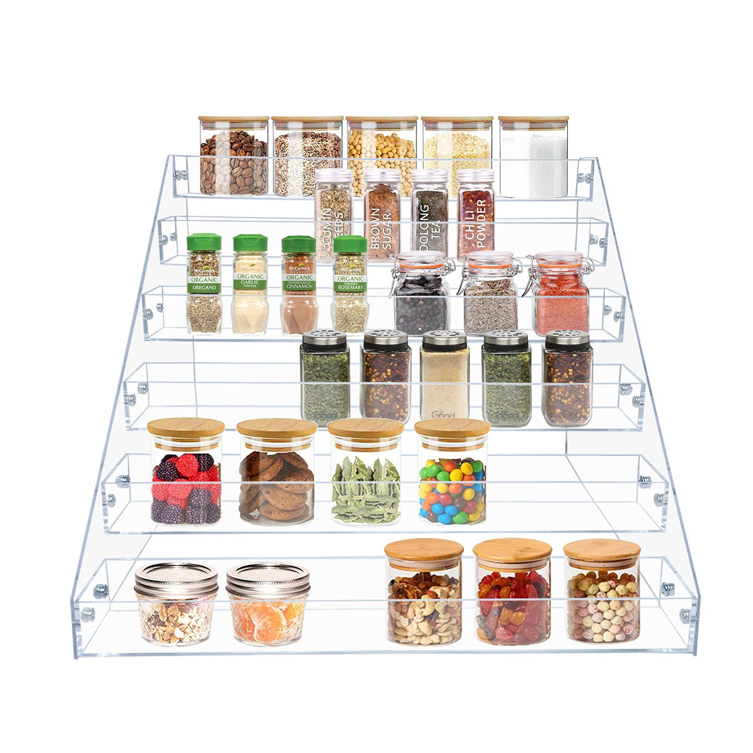 qtess Spice Rack Organizer for Cabinet & Countertop - Seasoning ...