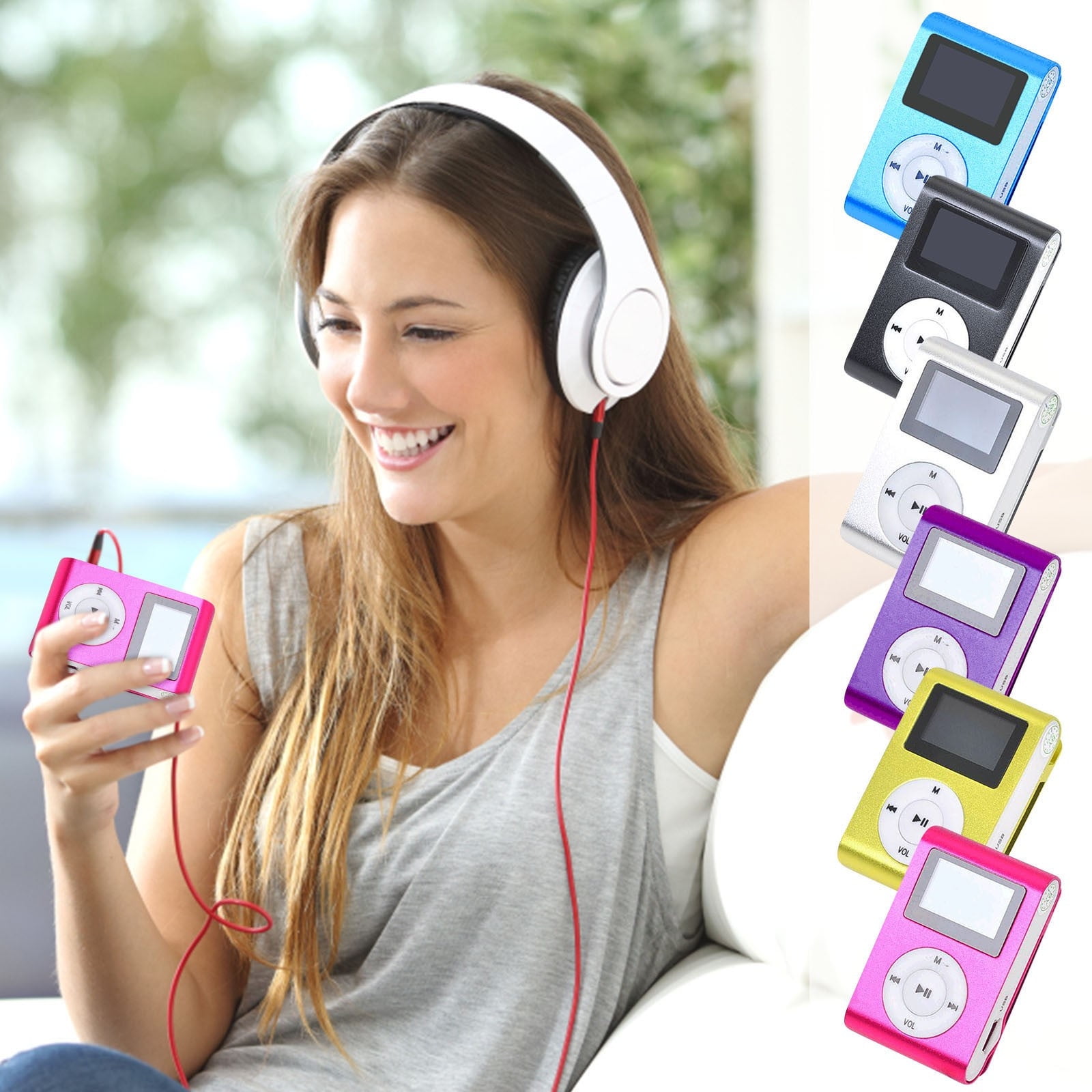 quanjun Portable Mp3 Player,MP3 Player with Screen,Portable MP3 Player for Kids with Independent ...