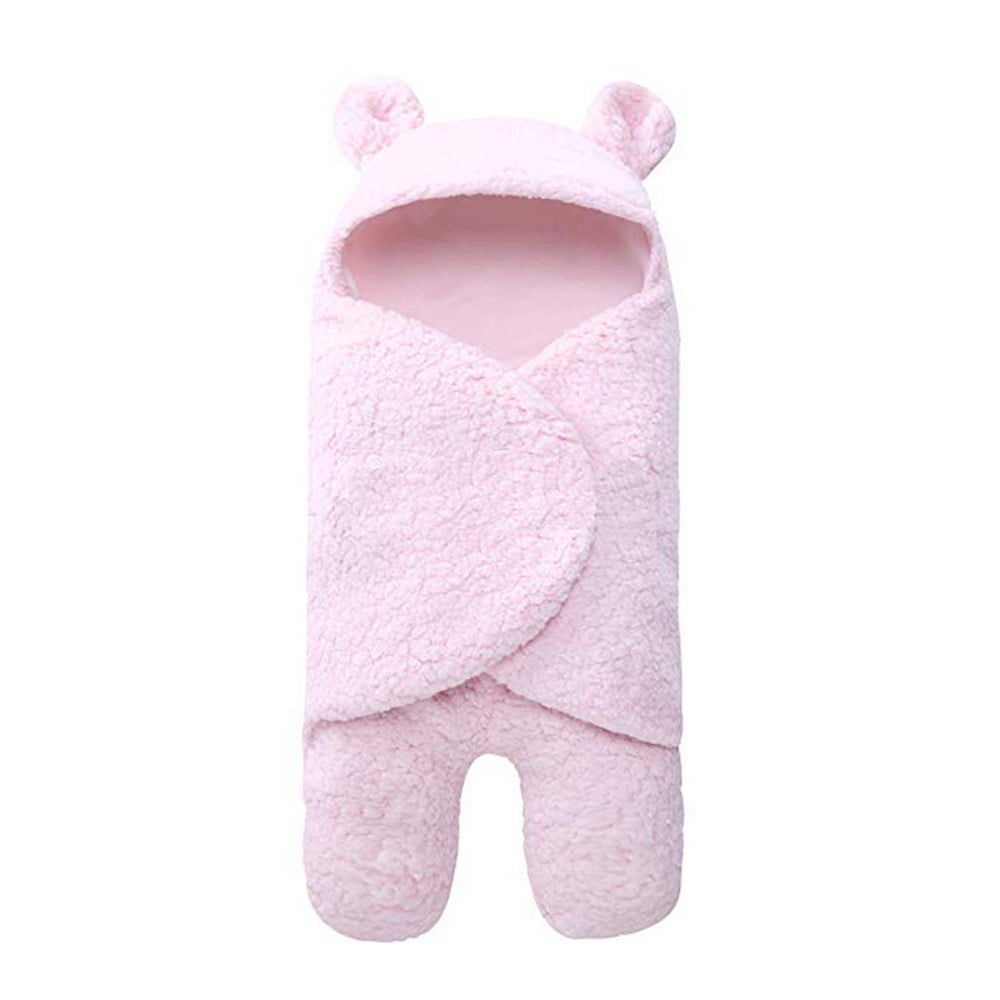 qucoqpe Newborn Baby Swaddle Blanket Baby Clothes Cute Cotton Plush ...