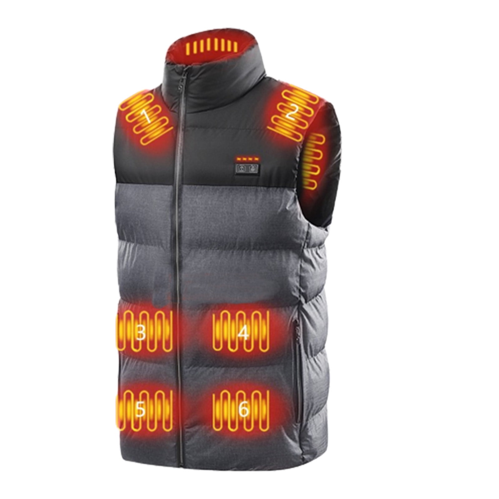 qucoqpe Plus Size Heated Vest for Men and Women, USB Charging Heating ...
