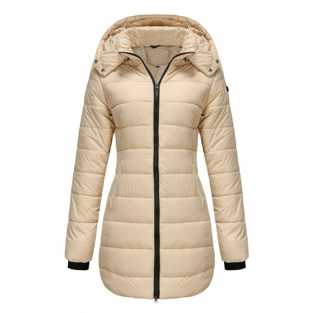 qucoqpe Women's Packable Down Jacket Hooded Puffer Jacket Lightweight Winter Coat on Clearance ...