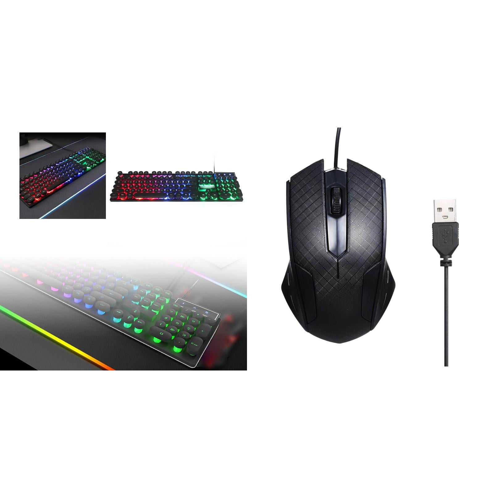 quiet gaming keyboard Comfort Grip for PC Laptop, Compatible USB ...