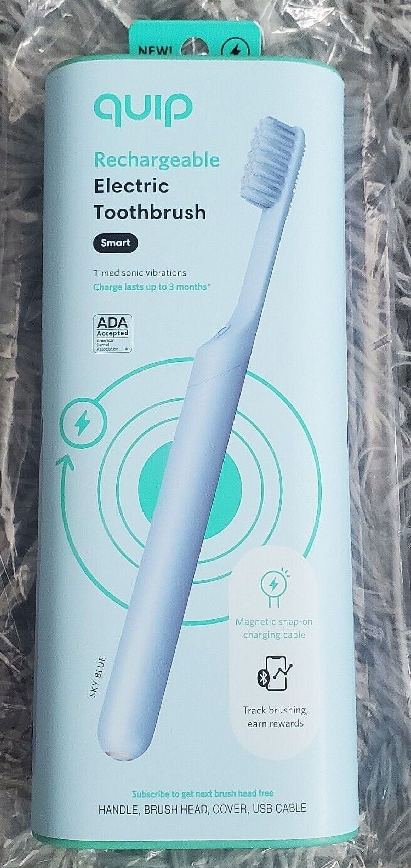 quip Smart Recharge Plastic Electric Toothbrush - Sky Blue - Walmart ...