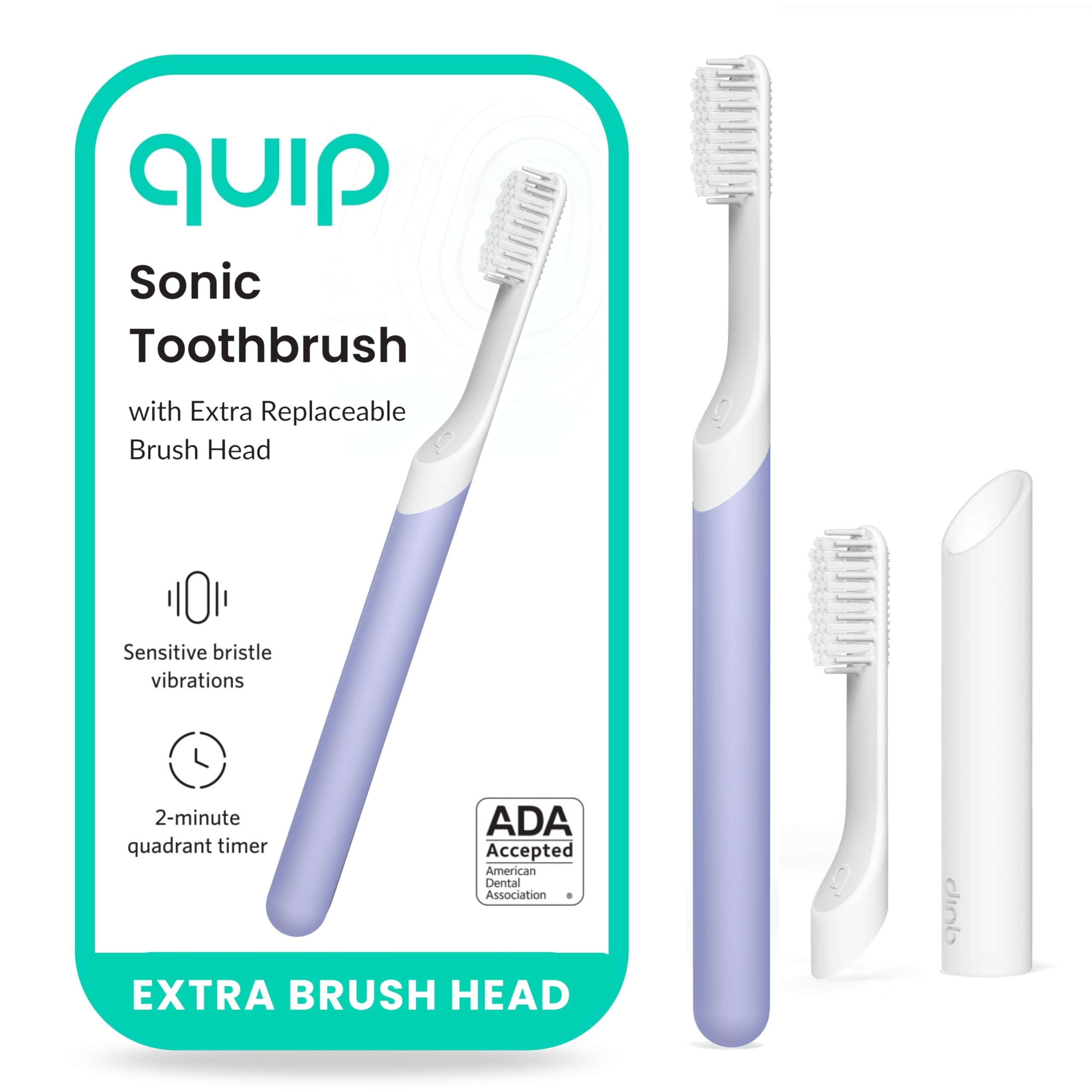 quip Sonic Toothbrush for TSF6 Adults with Timer - Includes Head and ...