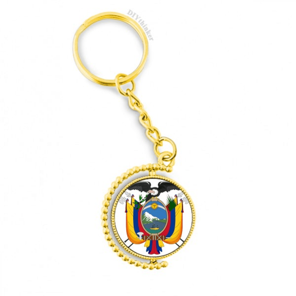 quito ecuador national emblem metal connector key chain accessory en ...