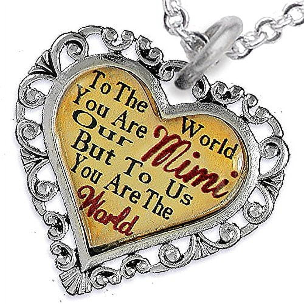 " Mimi Heart Charm Necklace" ©2016 Hypoallergenic, Adjustable, Safe ...
