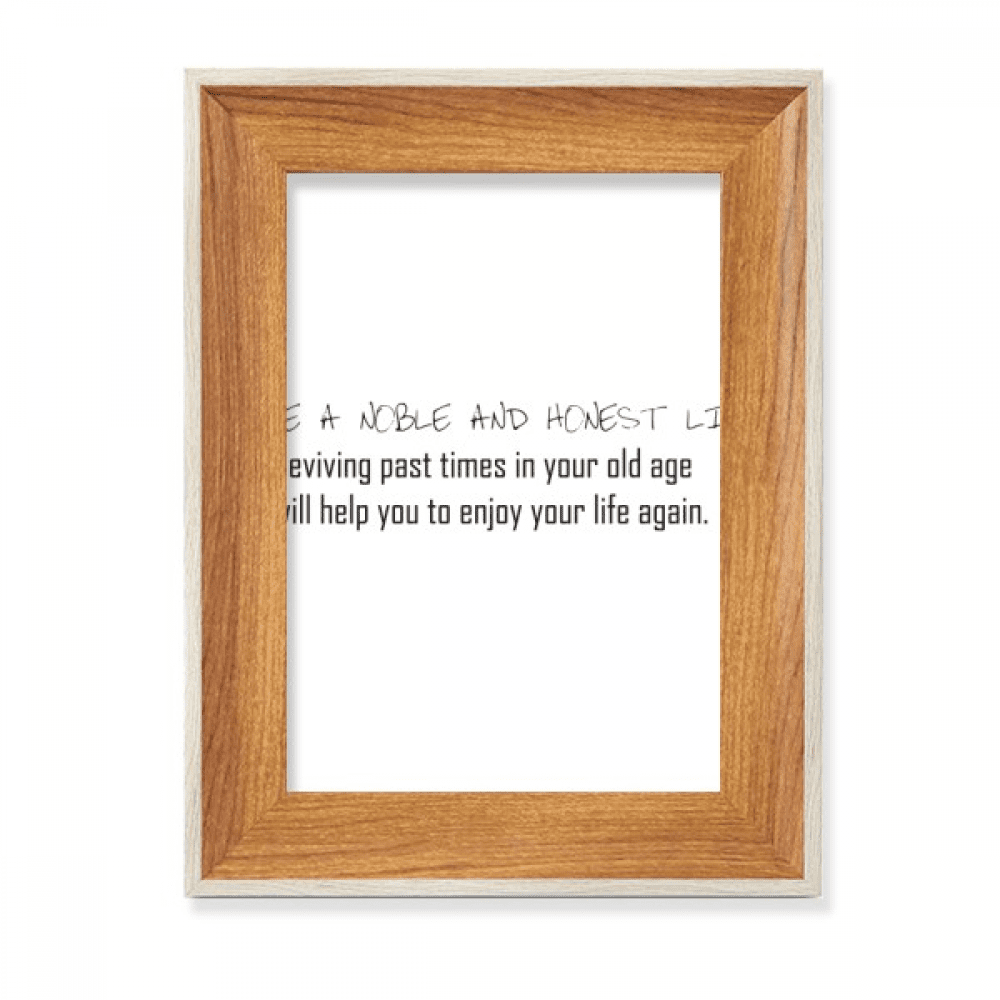 quote live a noble and hst life desktop wooden photo frame display ...