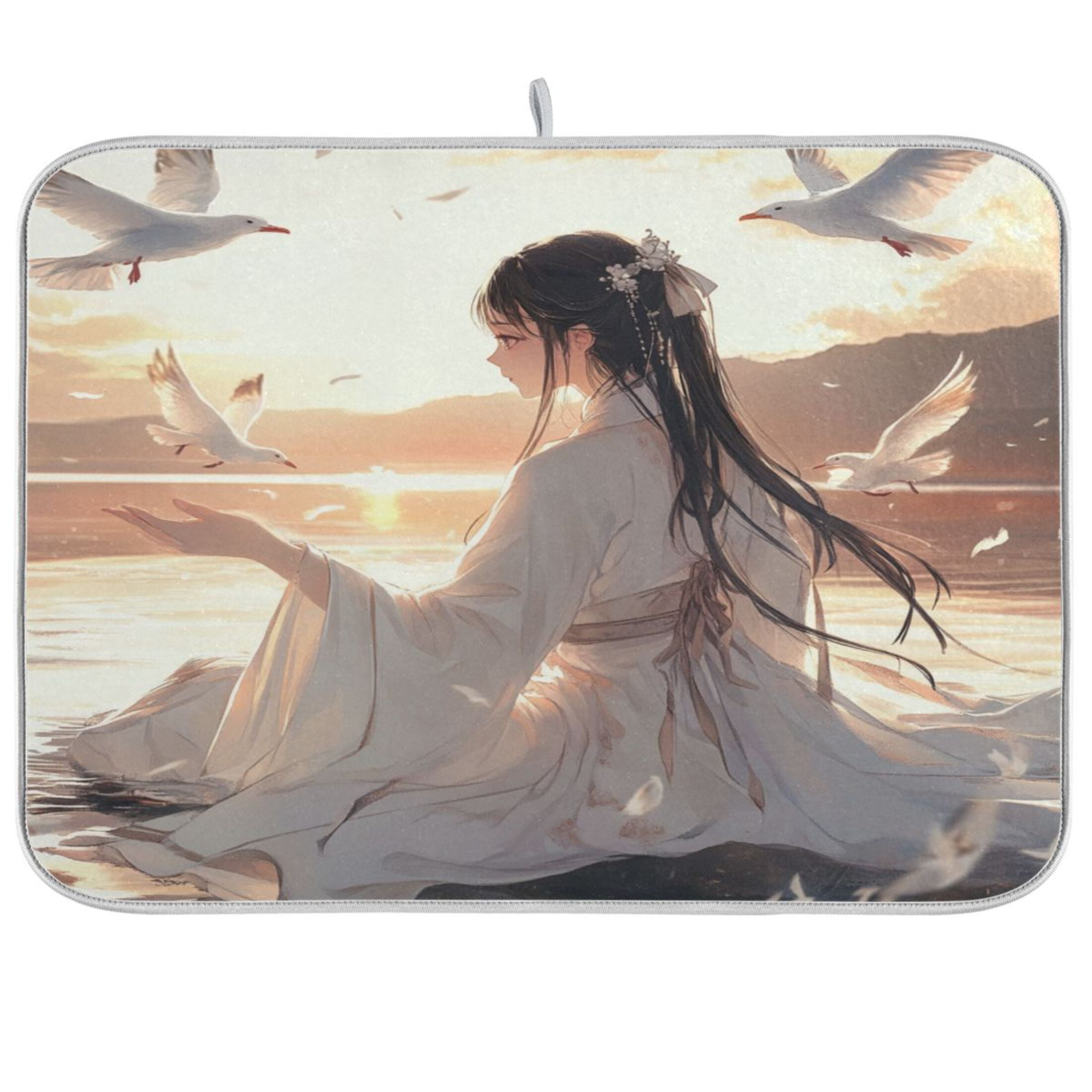 qxltty Ancient Fairy Kitchen Drying Mat Extremely Absorbent Microfiber ...