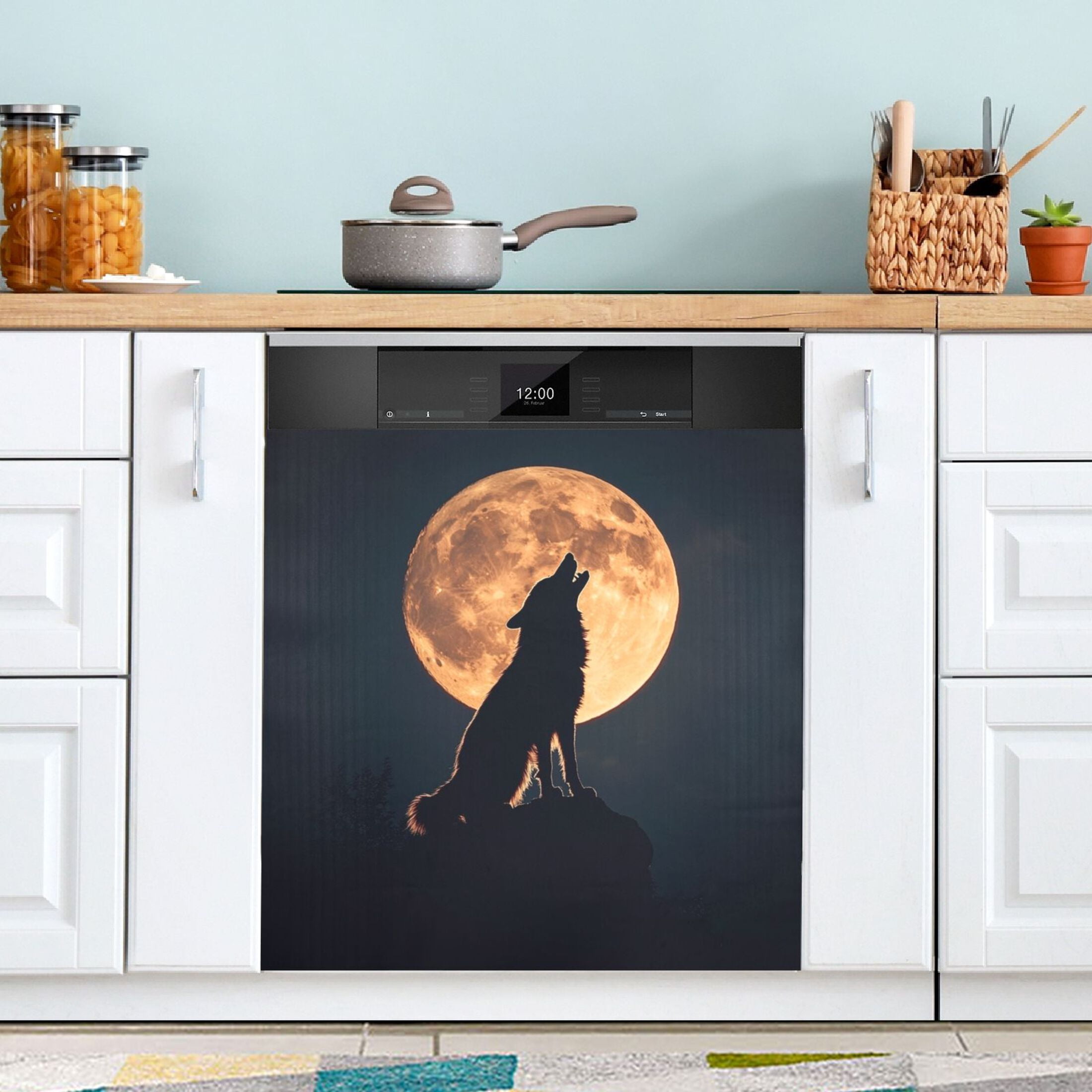 qxltty The Legend Of Starving Wolf Magnetic Dishwasher Sticker ...