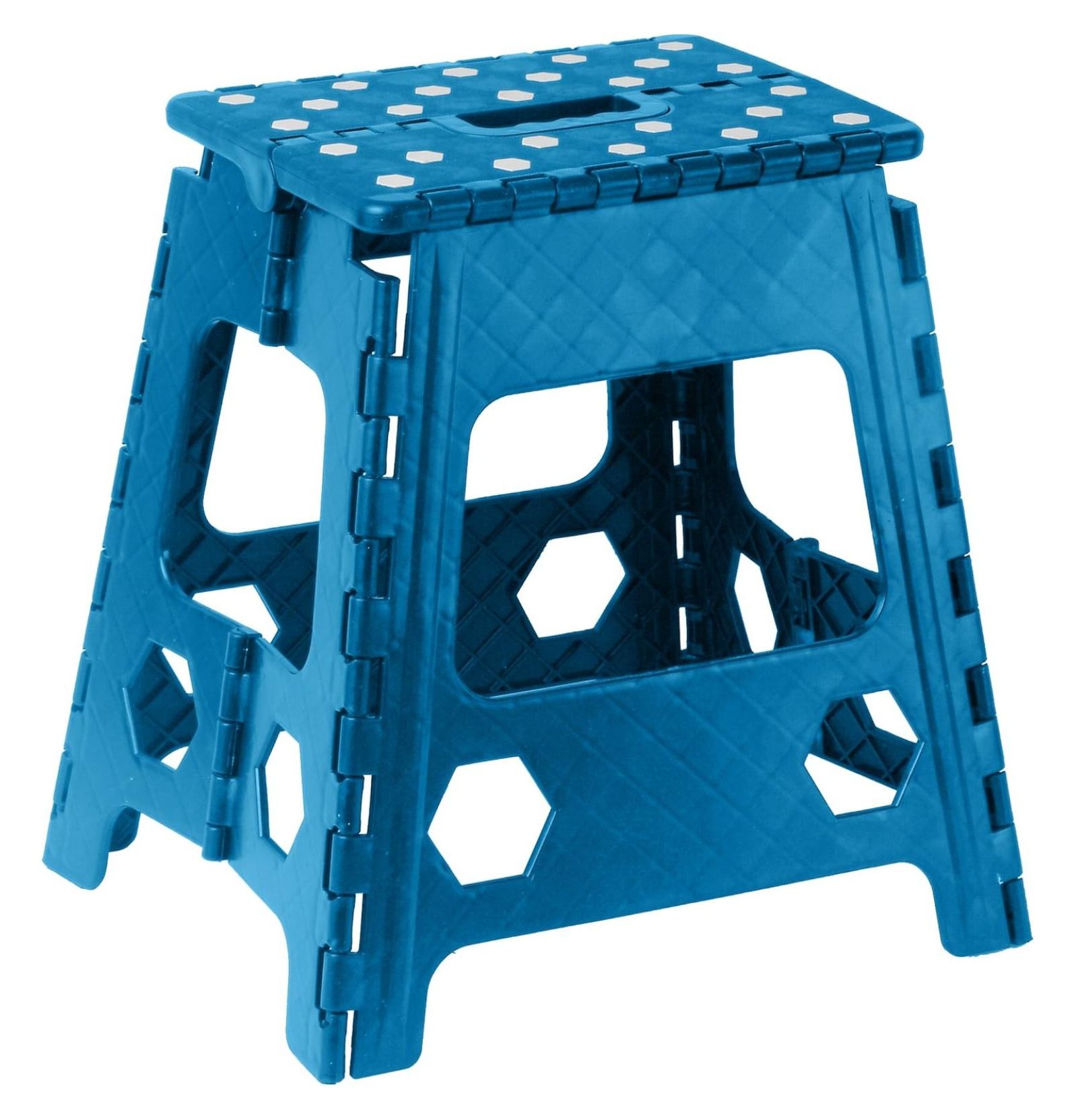 r Performance Folding Step Stool 15 Inch with Anti Slip Dots (Blue ...