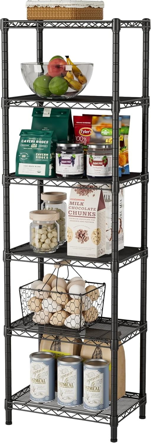 r Shelf Wire Shelving Adjustable Storage Shelves Rack Standing Units ...