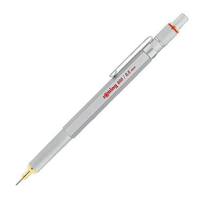 rOtring 800 Retractable Mechanical Pencil, 0.5 mm, Silver Barrel ...