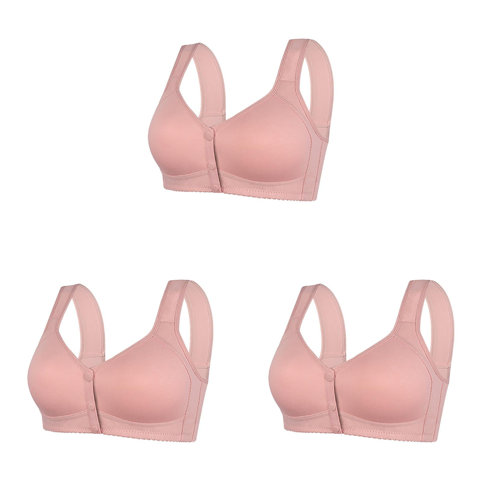 ra Unlined Bra for WomensSteel Ring Bra Pack Front Close Bra T Womens ...