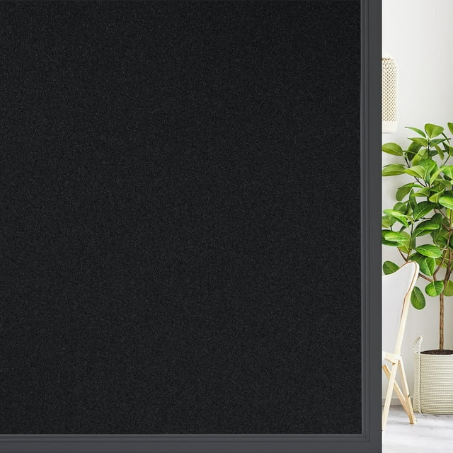 rabbitgoo High Privacy Window Film Blackout Frosted Window Stickers ...