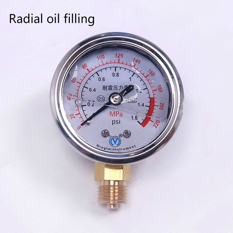 radial pressure gauge oil pressure gauge manometer pressure gauge oil ...