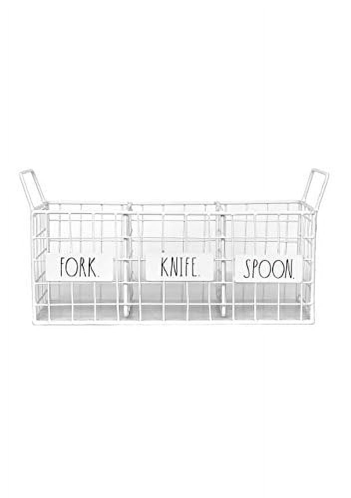 rae dunn 3 section utensil holder - metal wire basket organizer for ...