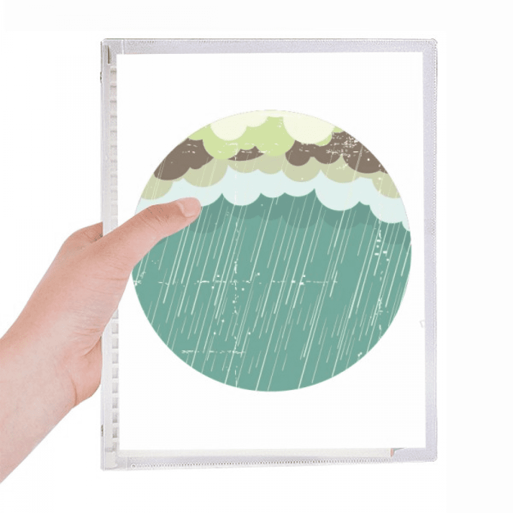 rain cloud sea weather pattern notebook loose diary refillable journal ...