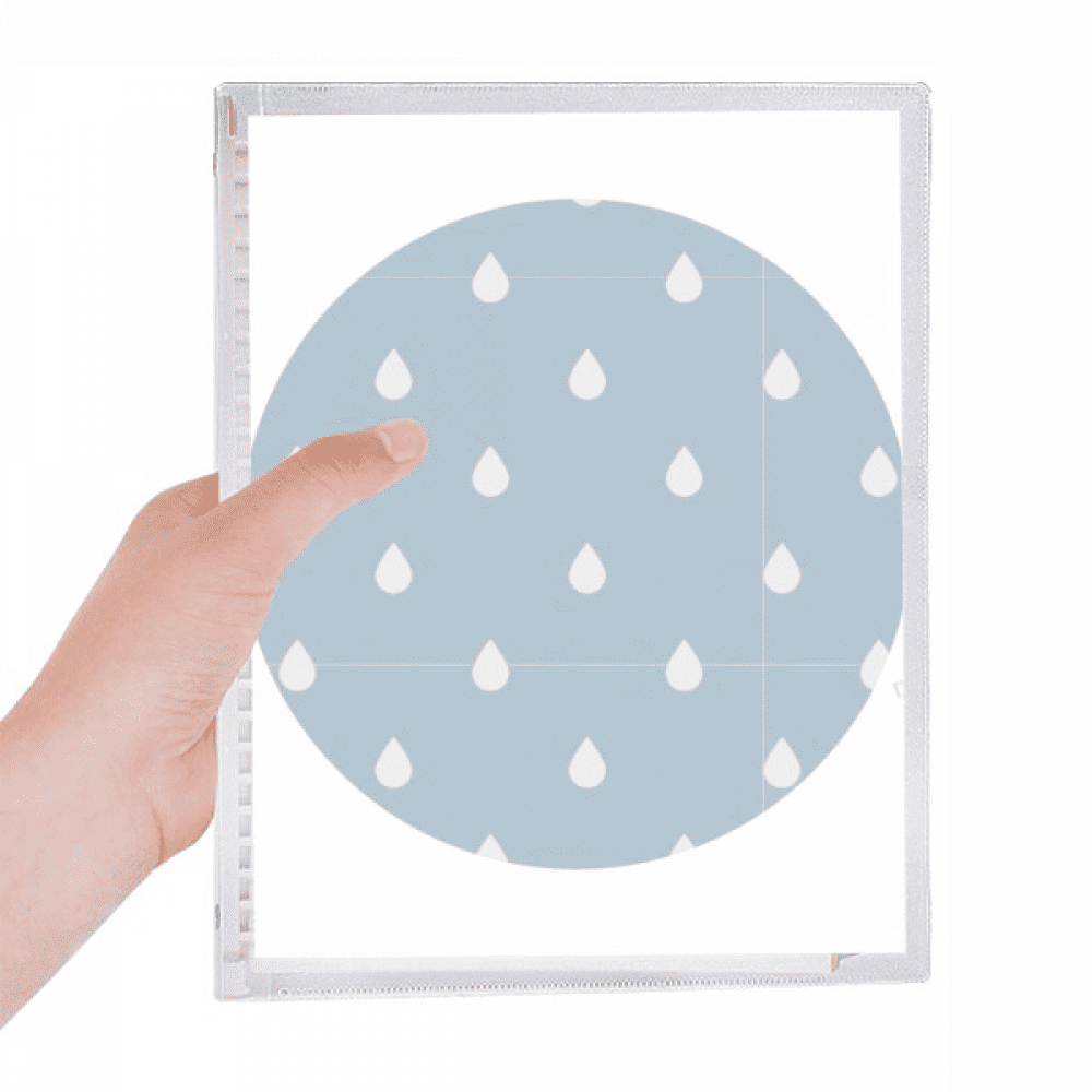 rain drip weather cloud pattern notebook loose diary refillable journal ...