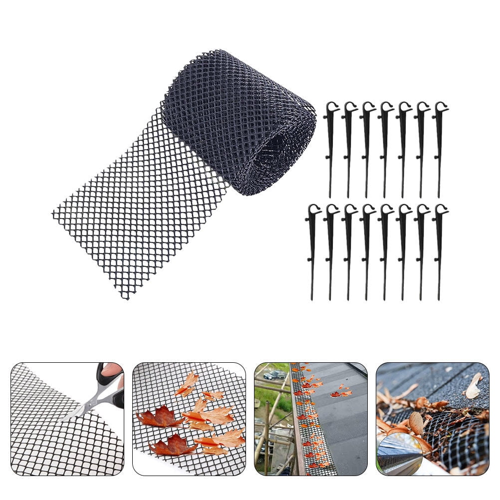 Mesh Gutter Guard Covers Plastic Gutter Guard for Garden Yard - Walmart.com