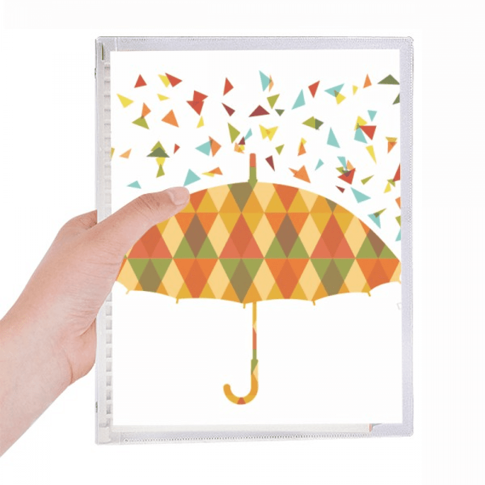 rain umbrella weather drip pattern notebook loose diary refillable ...