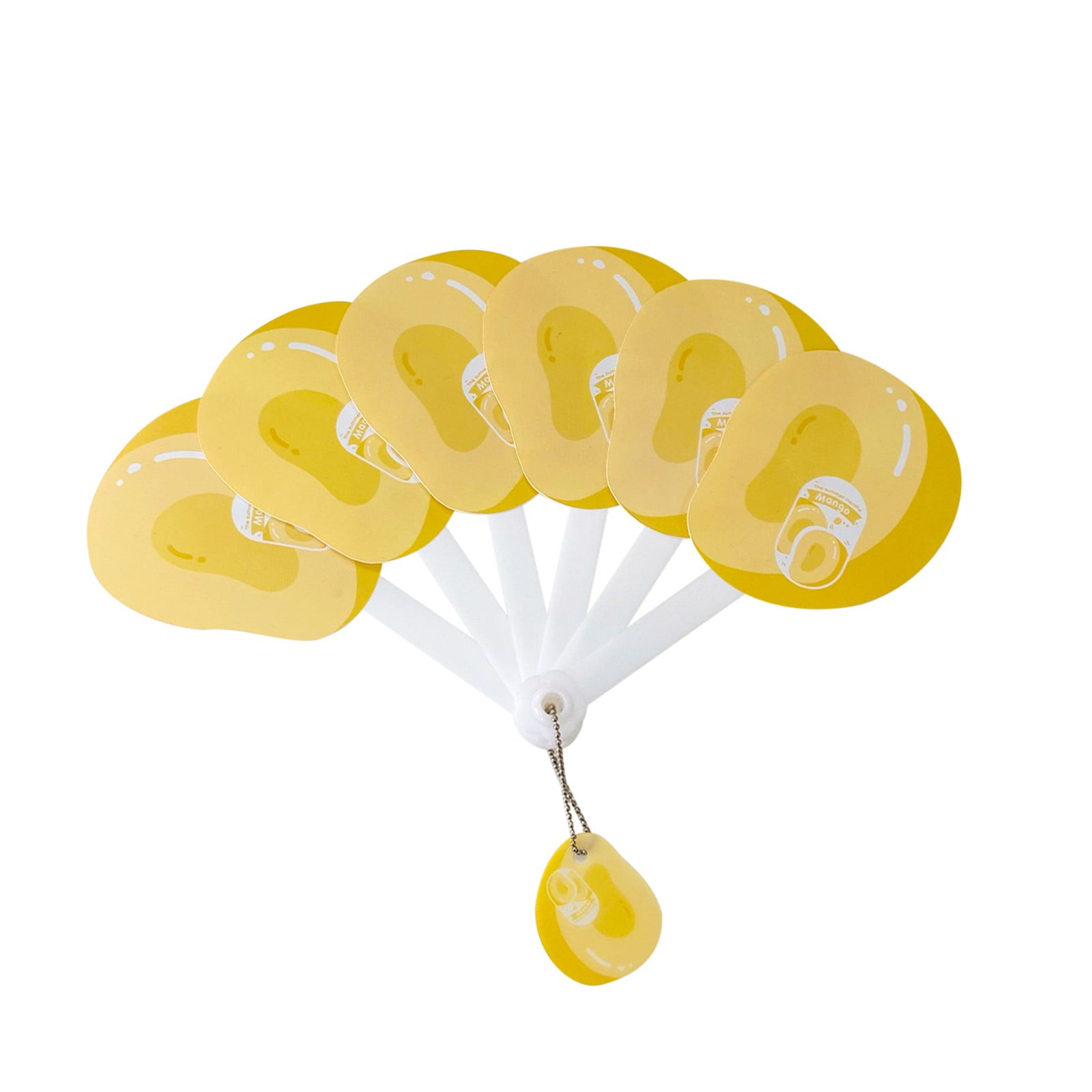 rainbow party decorations Paper Fans set Hand Held Six Fold Fan Cute ...