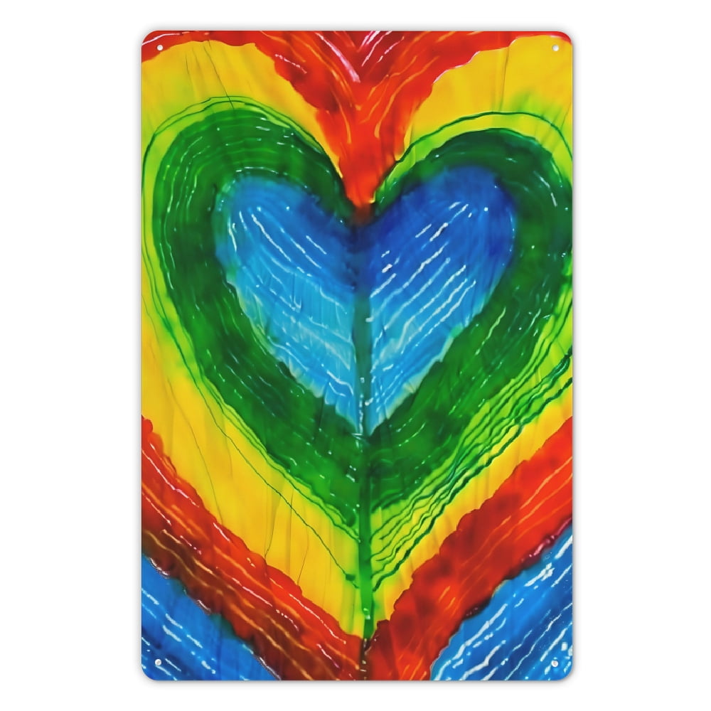 rainbow, vibrant color lines Wall Decor For Home Bedroom Country Garden ...