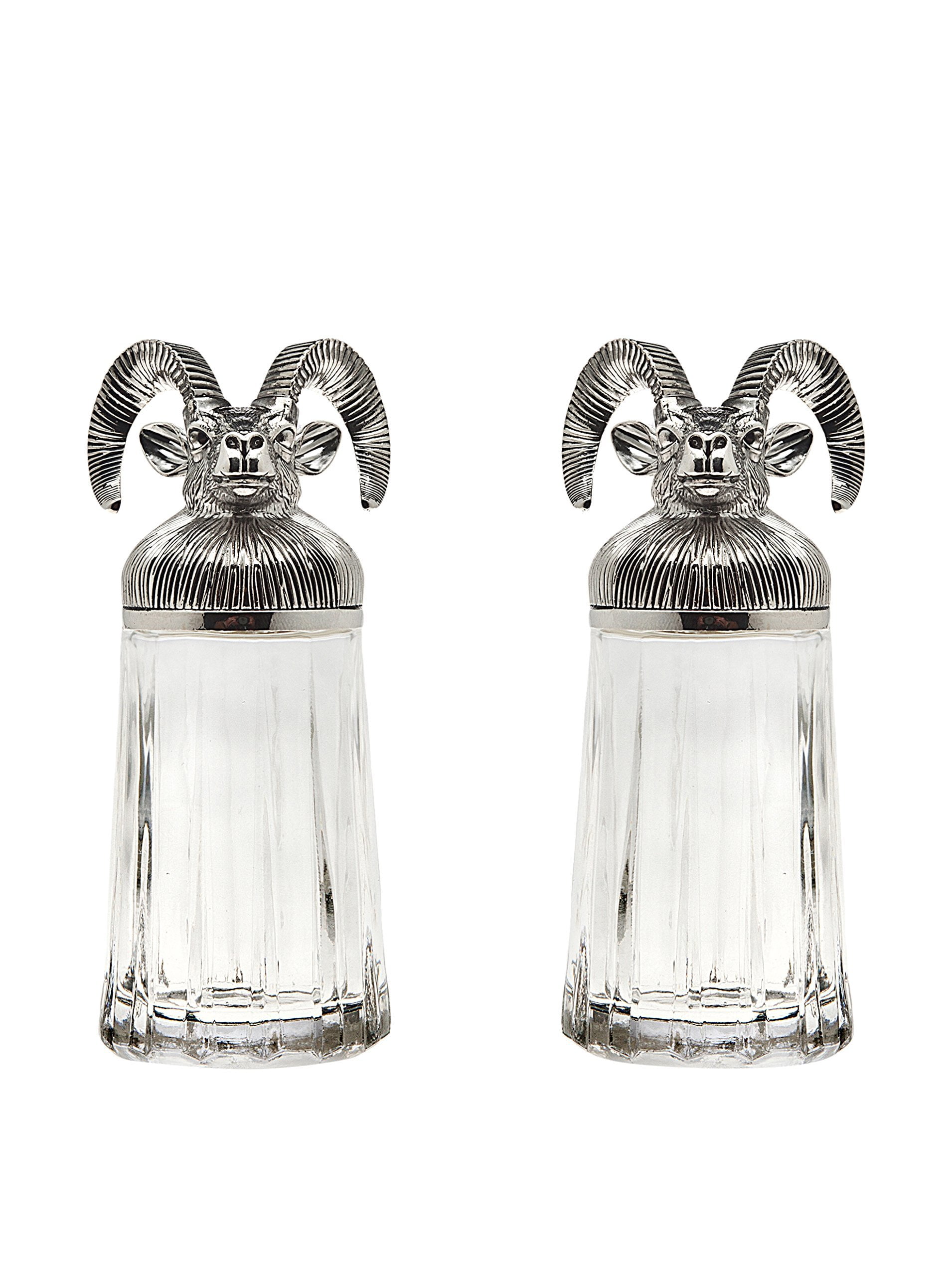 Godinger Silver Metal Rams Head Salt and Pepper Shakers - Walmart.com