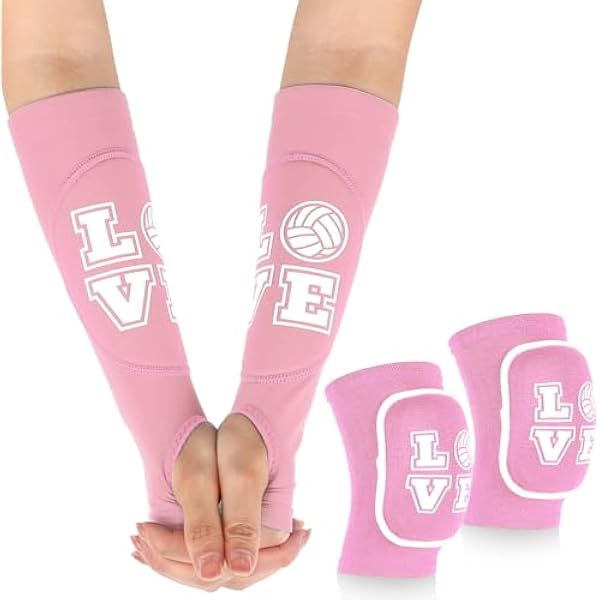 ramede Volleyball Knee Pads and Volleyball Arm Sleeves with Protection ...