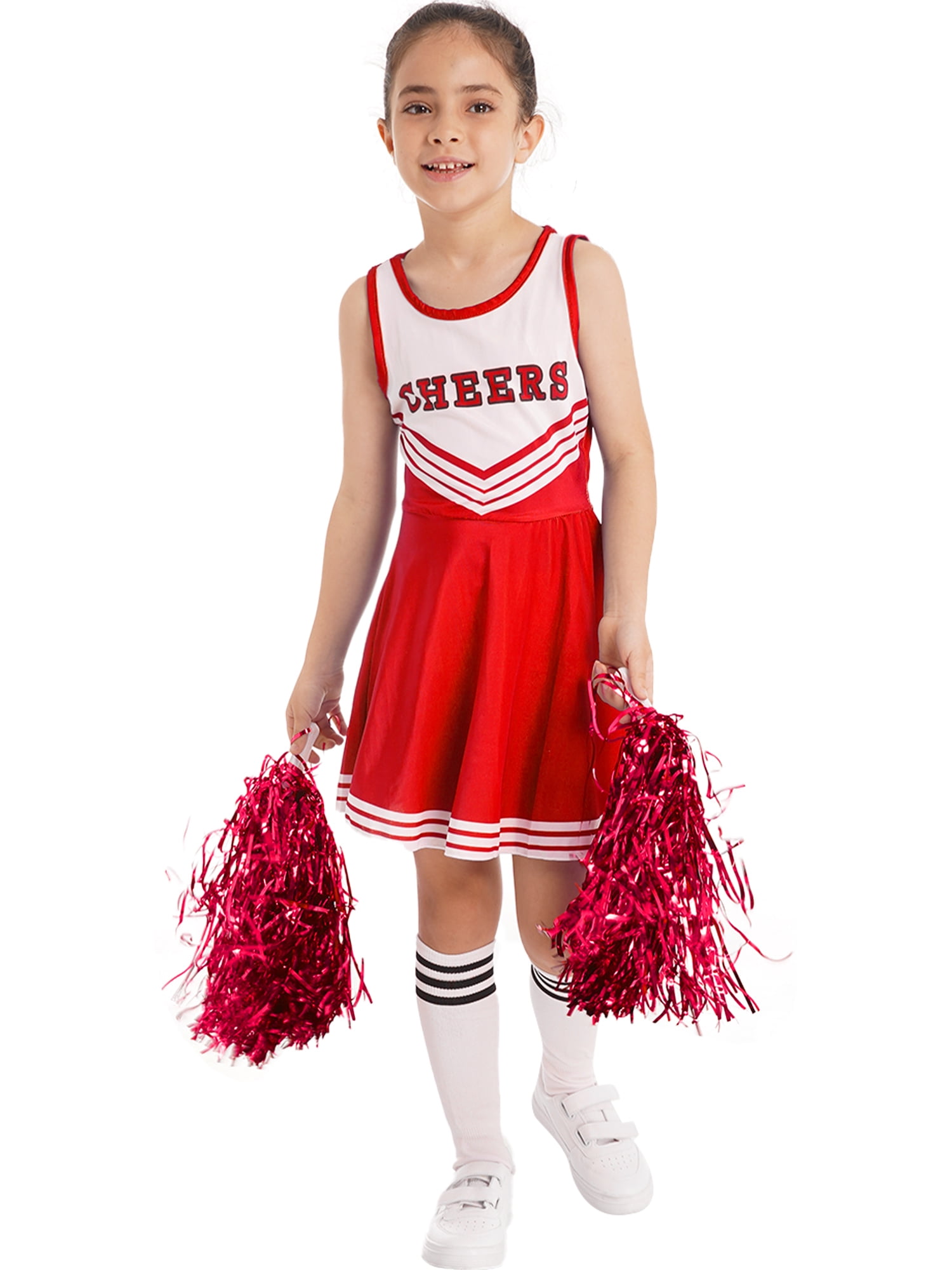 ranrann Kids Girls Cheer Leader Uniform Costume Cheerleading Dance ...