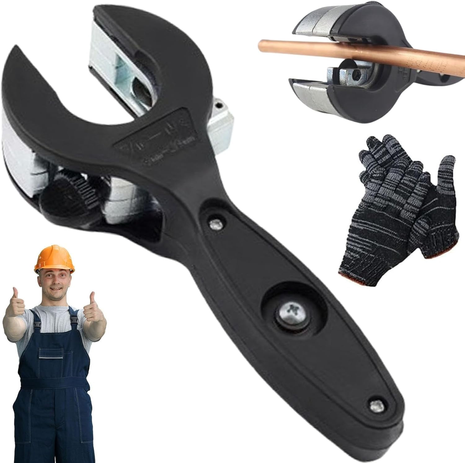 ratchet type pipe cutter, One-Handed Tool for 5/16"-1-1/8" Pipes, Cuts ...