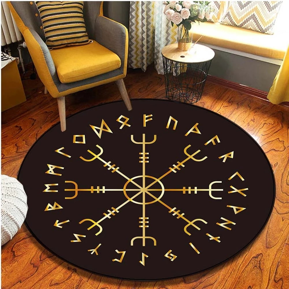 rative Carpet Magic Circle Printed Round Carpet for Living Room Home ...
