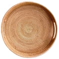 Meijiashe Rattan Serving Tray, Round Woven Fruits Basket, Decorative ...