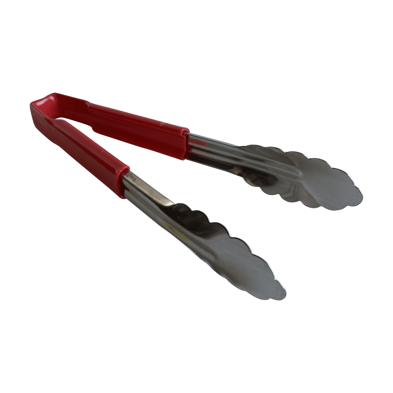 rattleware Stainless Steel Utility Tong with Non-Slip Red Handle ...