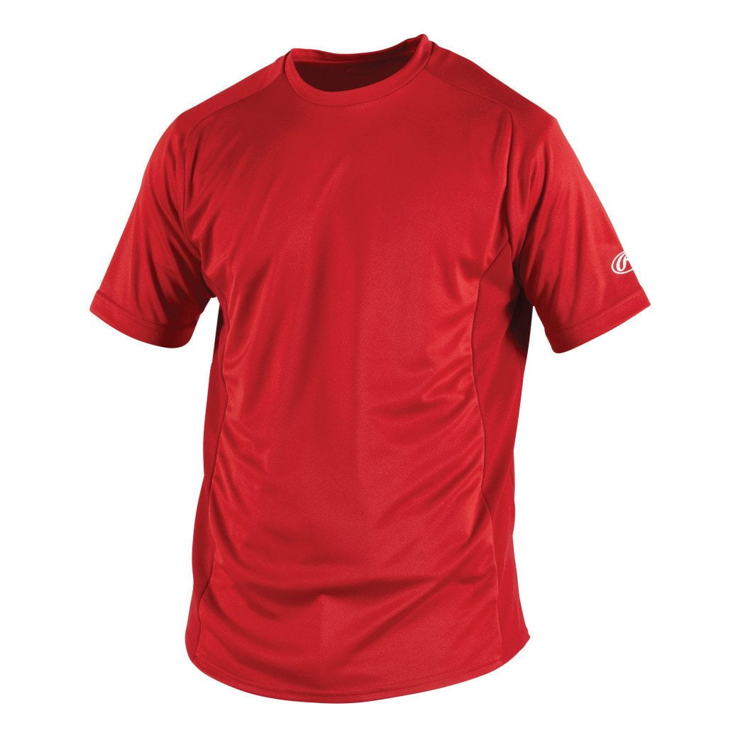 Rawlings Adult Short Sleeve Performance T-Shirt, Scarlet XX-Large ...