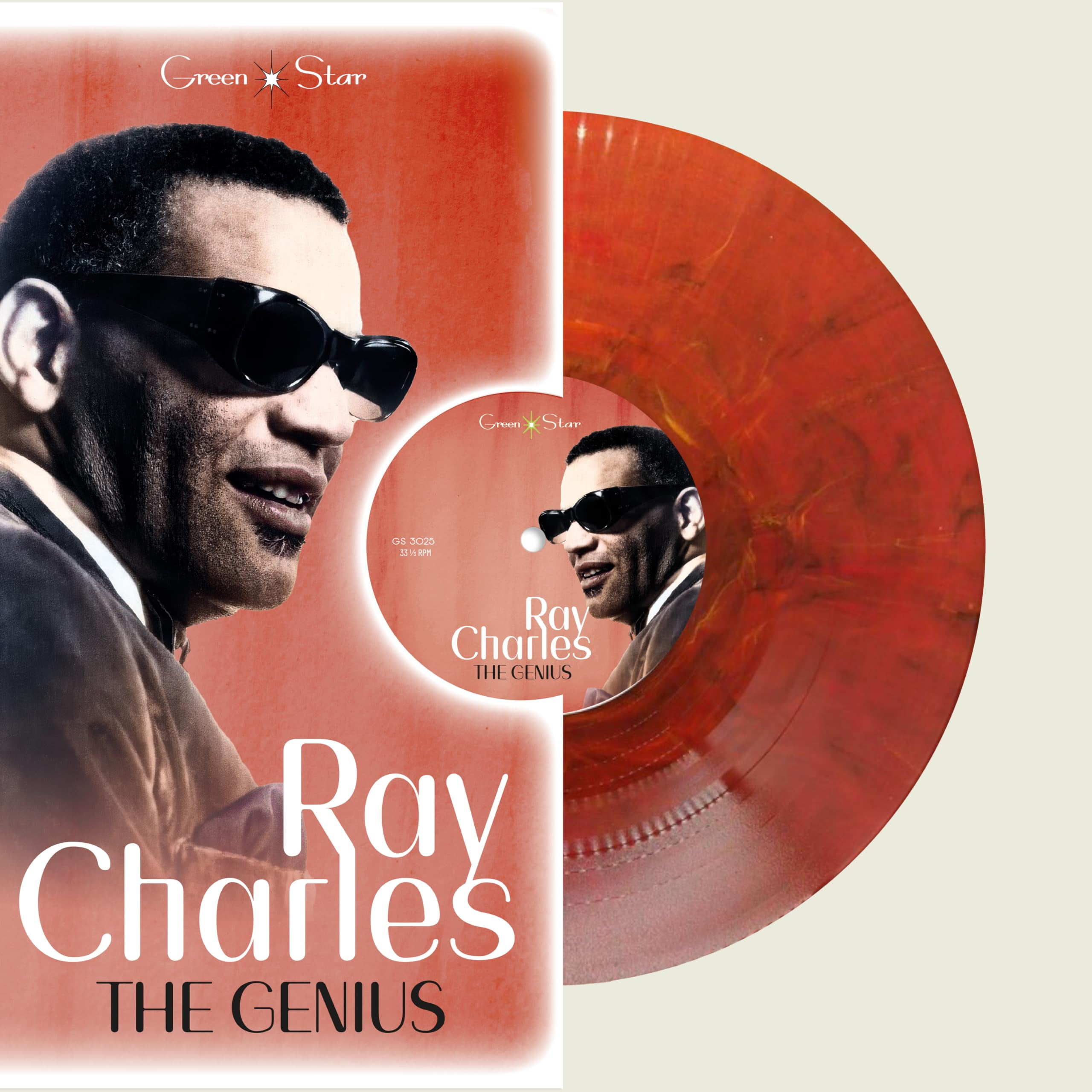 ray charles the genius - red marble (Vinyl Record) - Walmart.com