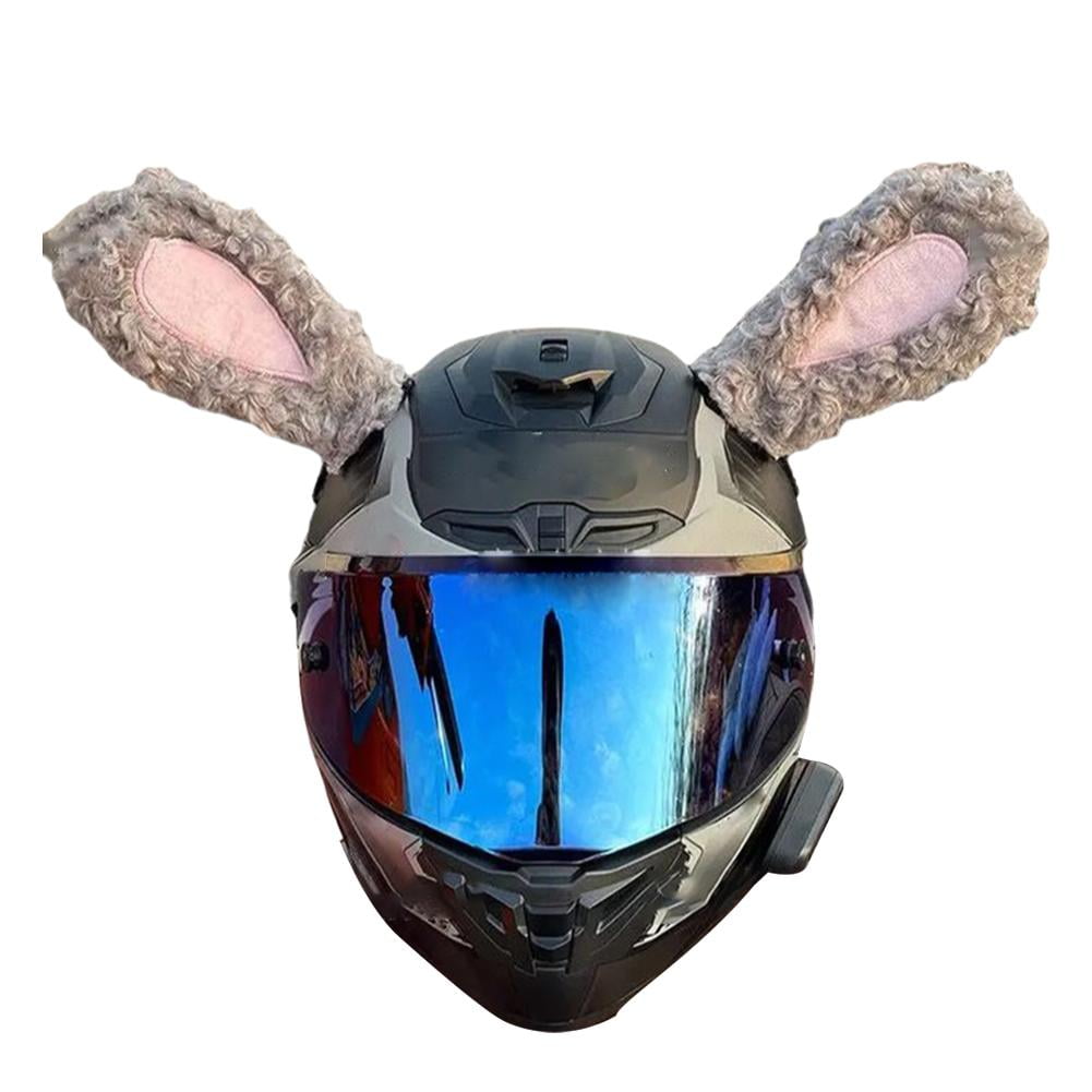 rcycle Helmet Cover,Cute P Ears Cartoon Animals rcycle Helmet Decor ...