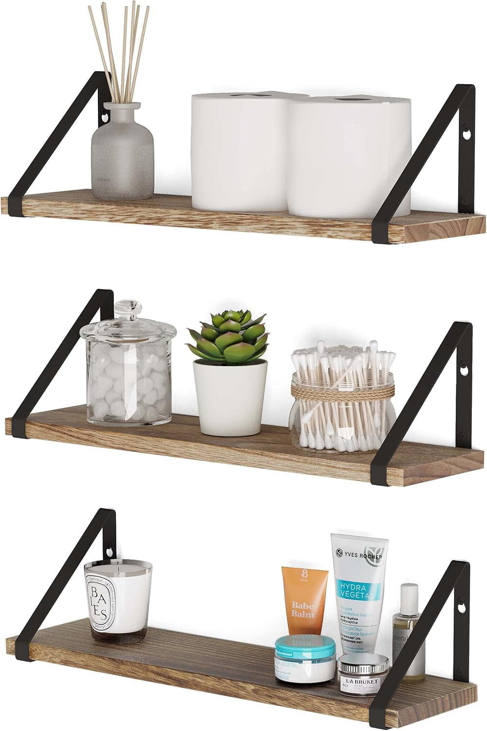 rdxcvg Ponza Floating Shelves for Wall Laundry Room and Bathroom ...