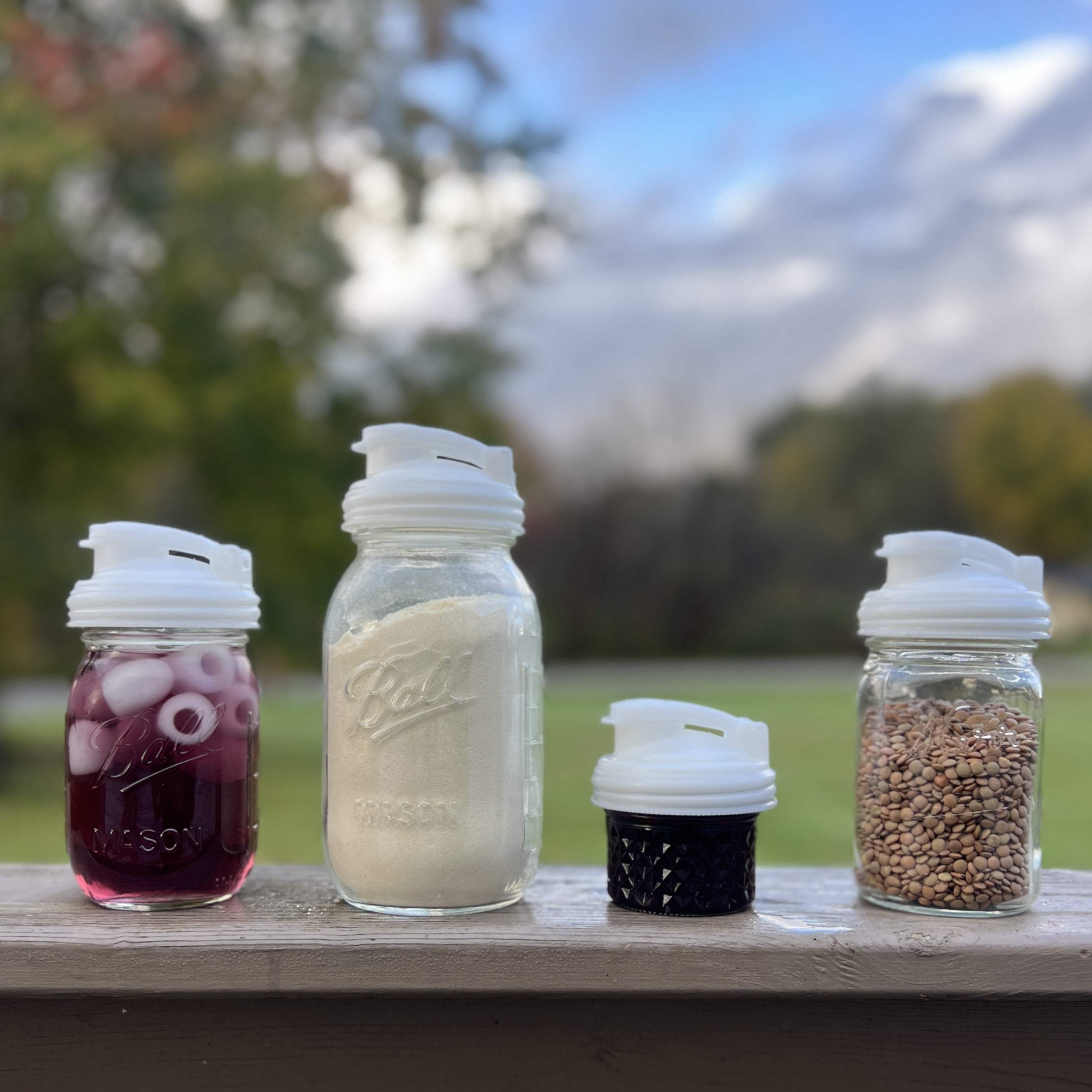 reCAP® Mason Jar Pour Carry-Loop Lid, Made in the USA, Leak-Proof, BPA ...