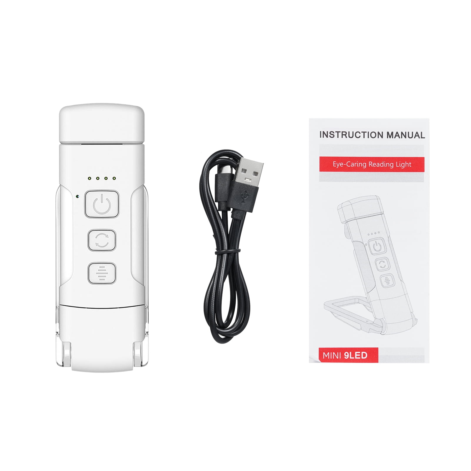reading light,Usb Reable Lamp Colors 5 And Bed Portable Clip-on Lamp ...