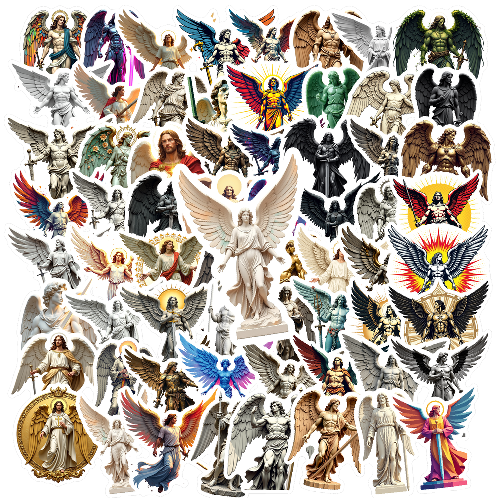 realistic Angel Stickers Stickers, Waterproof Angel Stickers Sticker ...