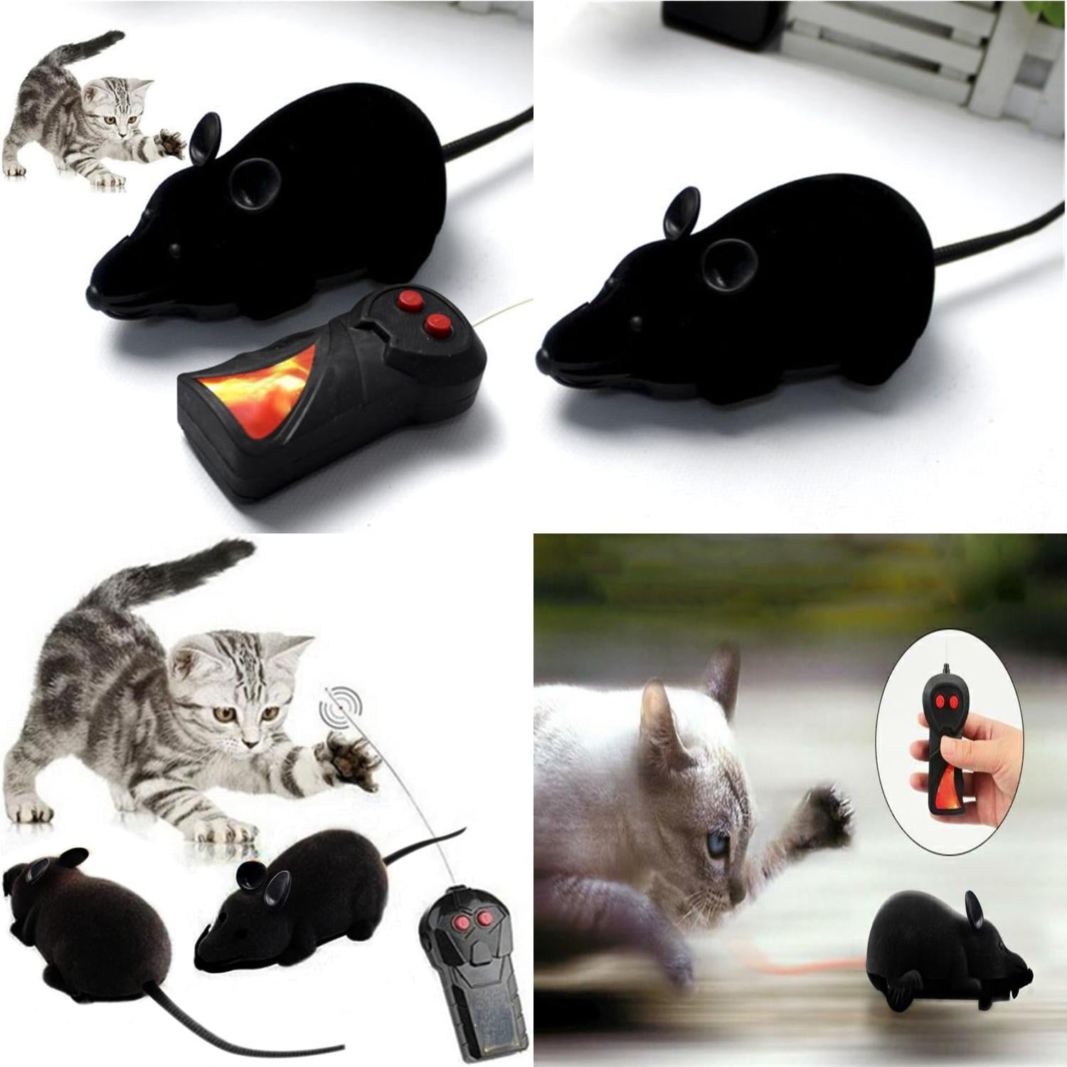 realistic black wireless remote control fake rat mouse for a truly ...